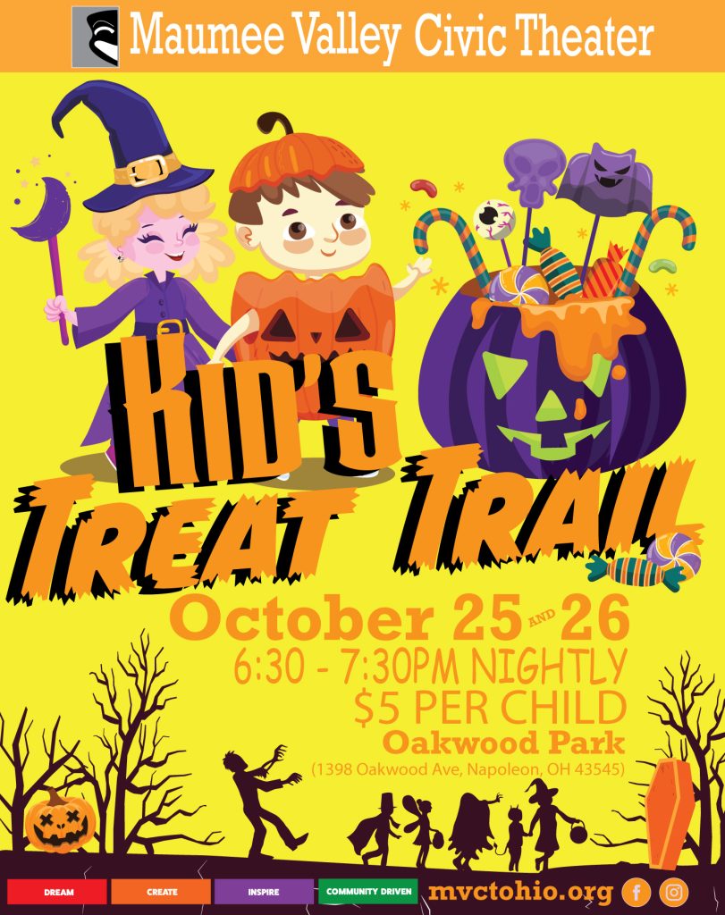 Treat Trail – October 25 and 26, 2024 – Maumee Valley Civic Theater